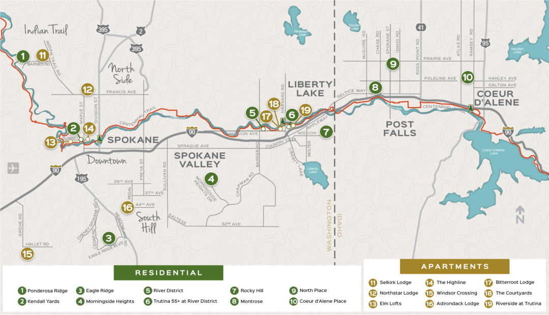 Greenstone Overall Community Map 2018 - Kendall Yards